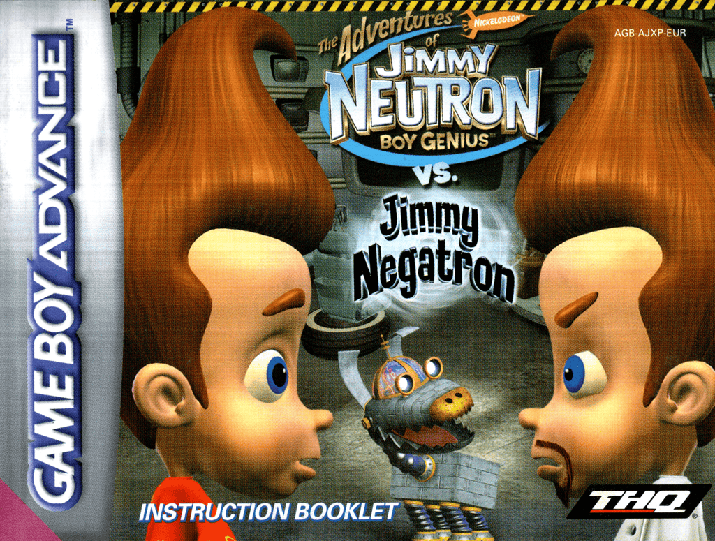 Manual - The Adventures of Jimmy Neutron Boy Genius vs. Jimmy Negatron ...