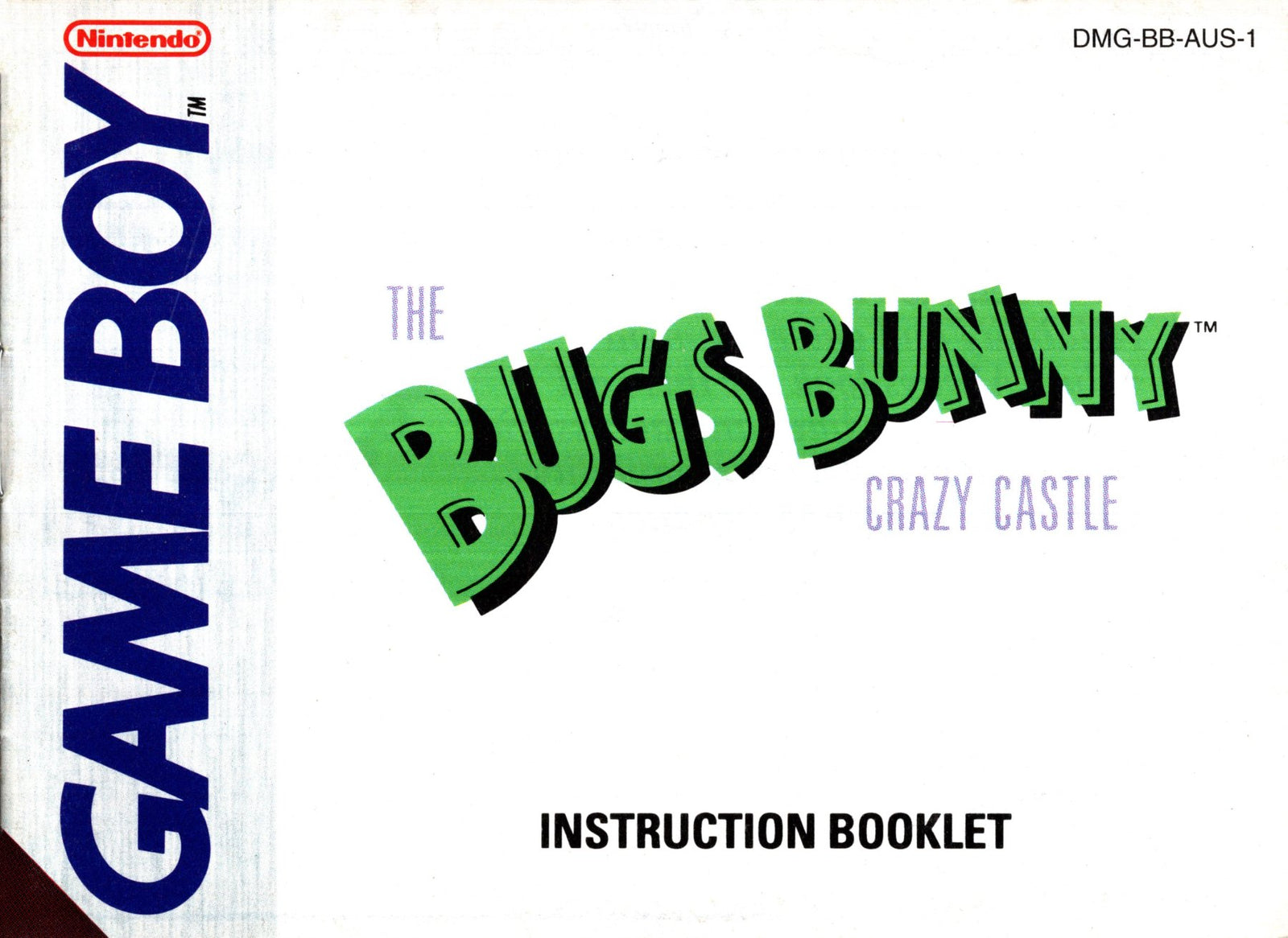 Manual - The Bugs Bunny Crazy Castle - Super Retro - Manuals
