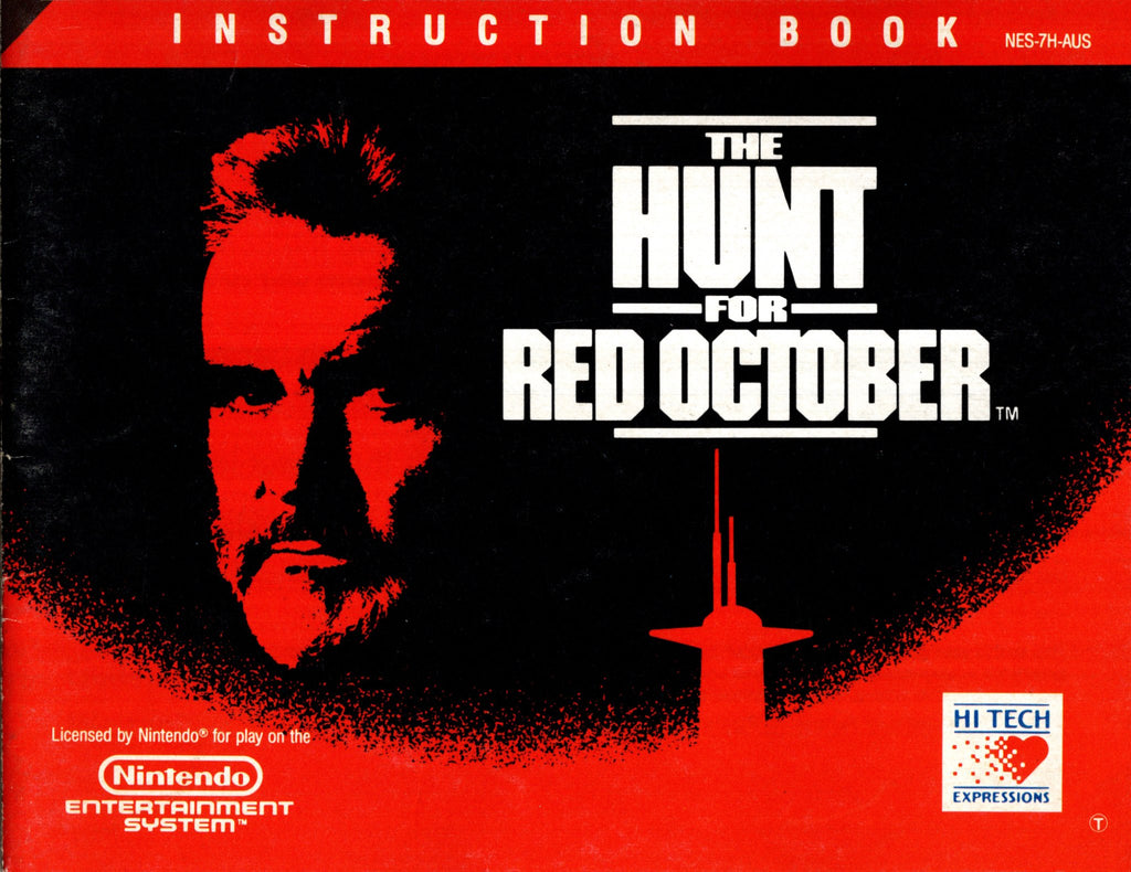 Manual - The Hunt for Red October - NES - Super Retro - Manuals