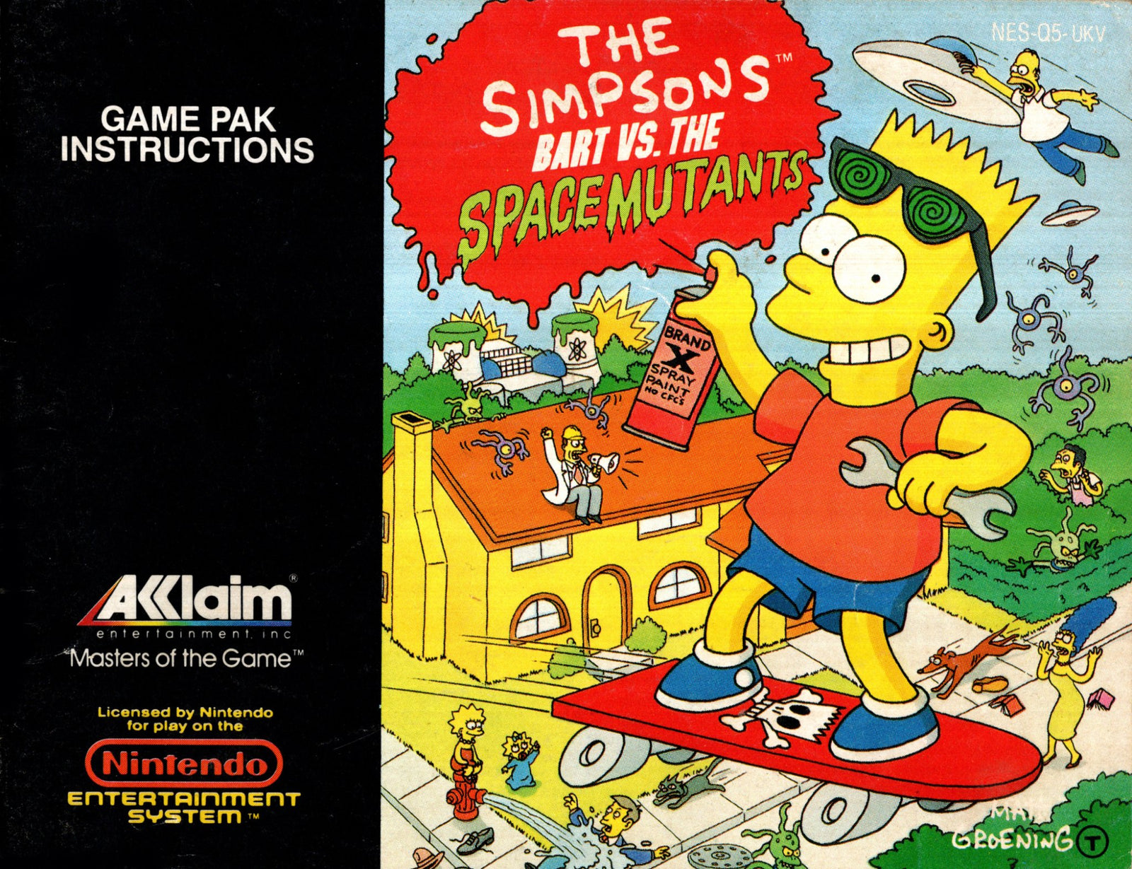 Manual - The Simpsons Bart vs. The Space Mutants - NES - Super Retro ...