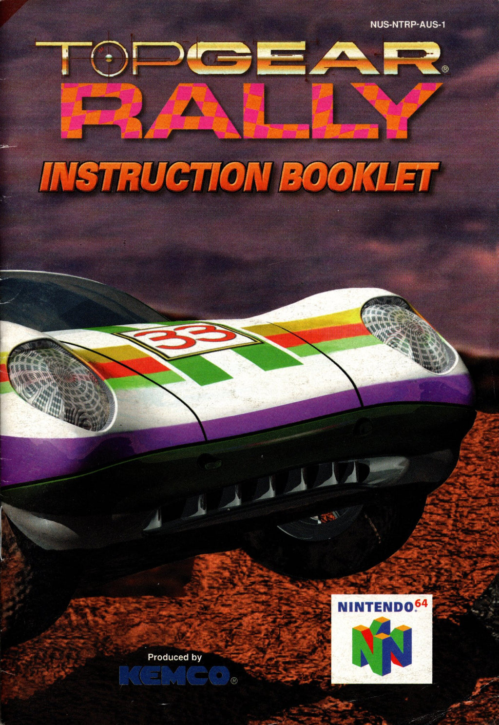 Manual - Top Gear Rally - N64 - Super Retro - Manuals