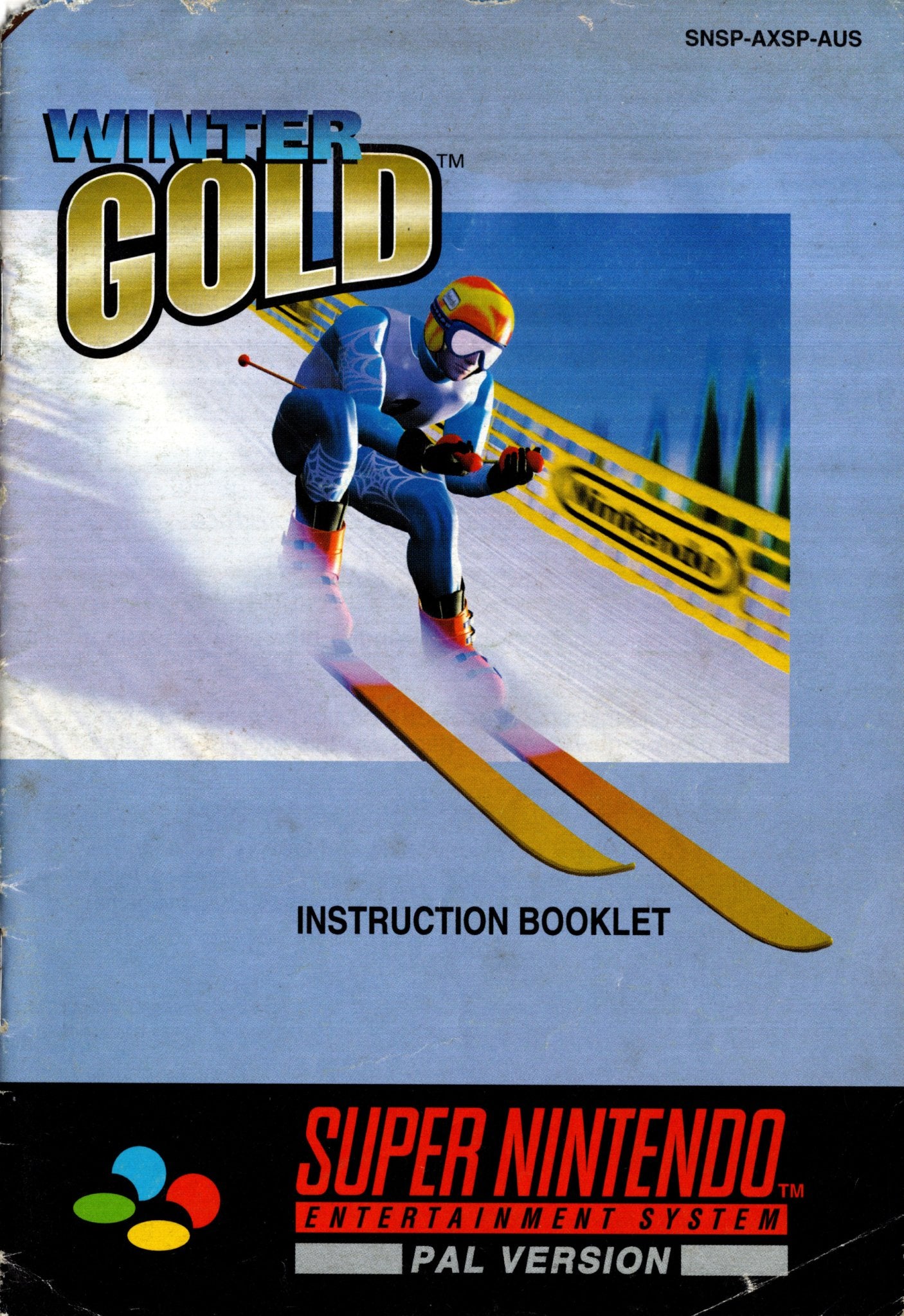 Manual - Winter Gold - SNES - Super Retro - Manuals