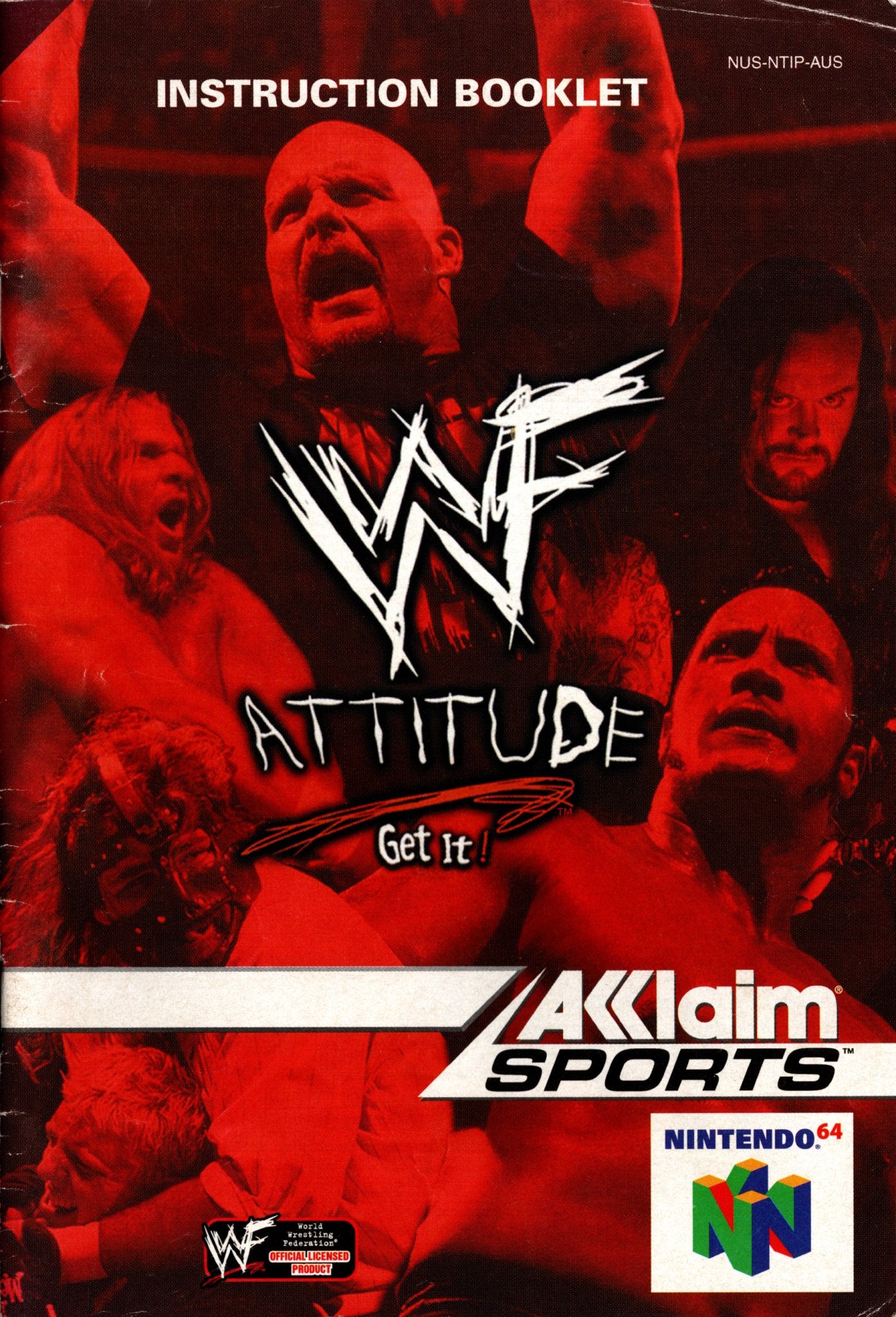Manual - WWF Attitude - N64 - Super Retro - Manuals