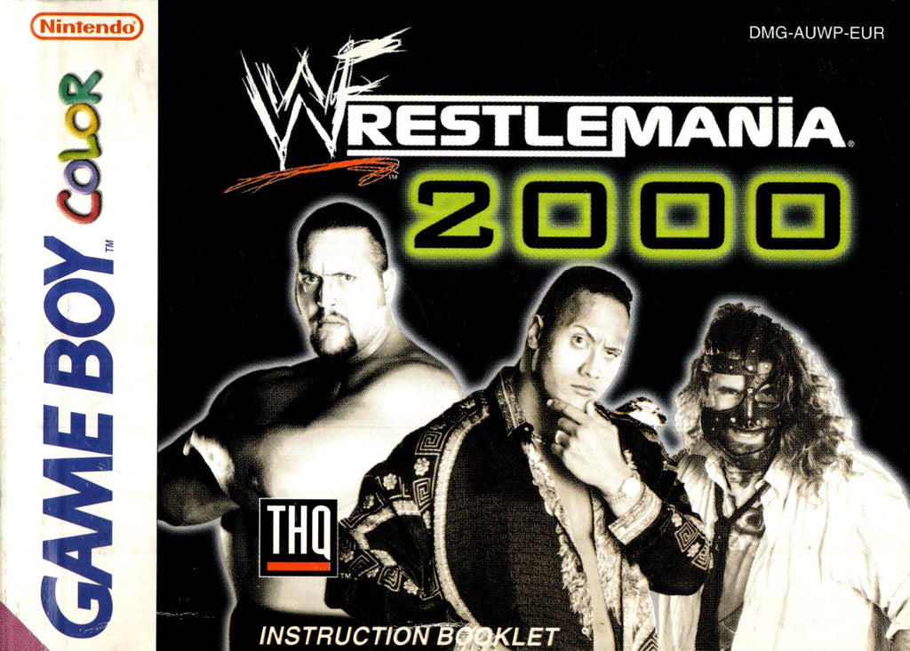 Manual - WWF WrestleMania 2000 - Game Boy Color - Super Retro - Manuals