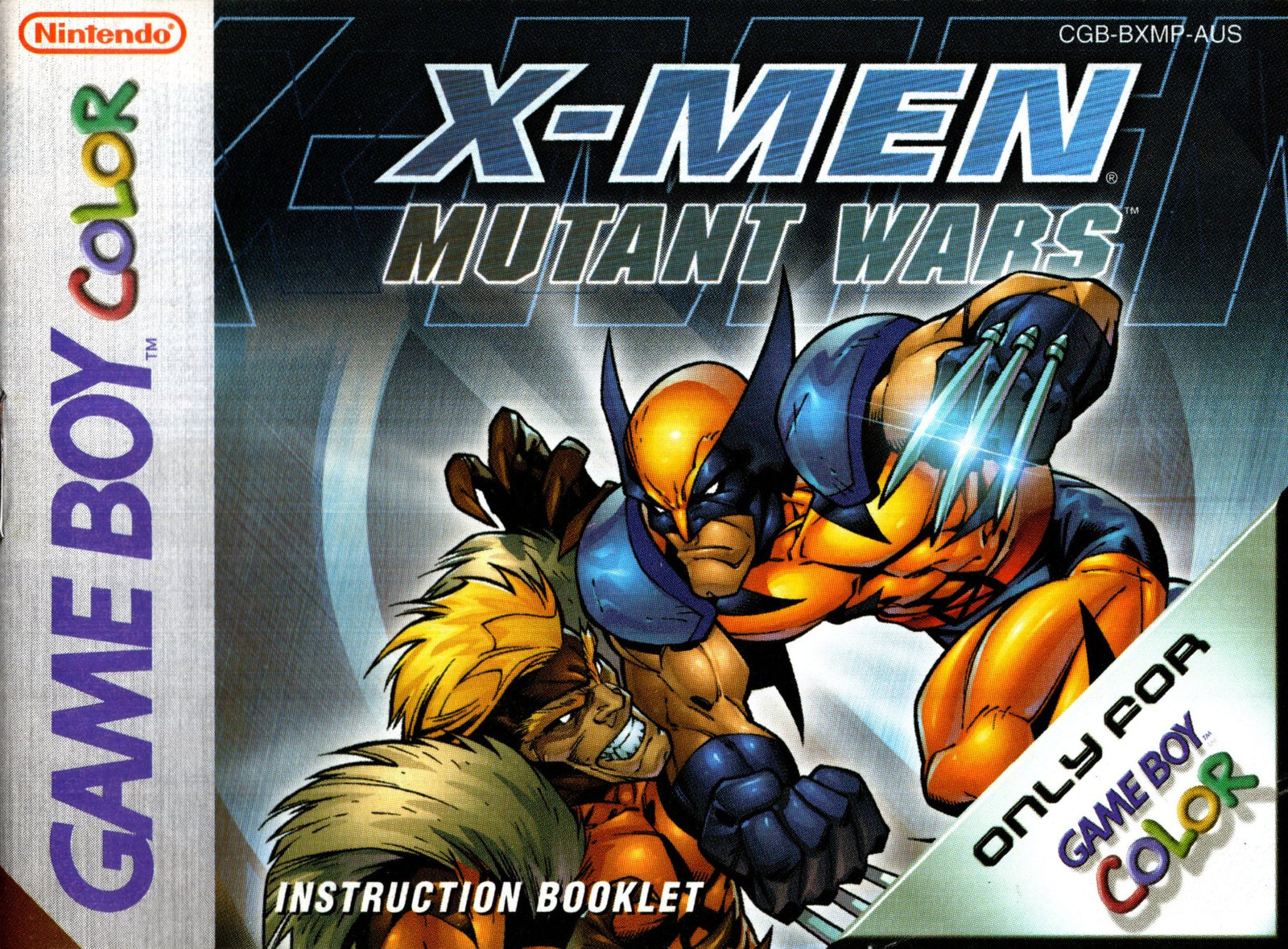 Manual - X-Men: Mutant Wars - Super Retro - Manuals