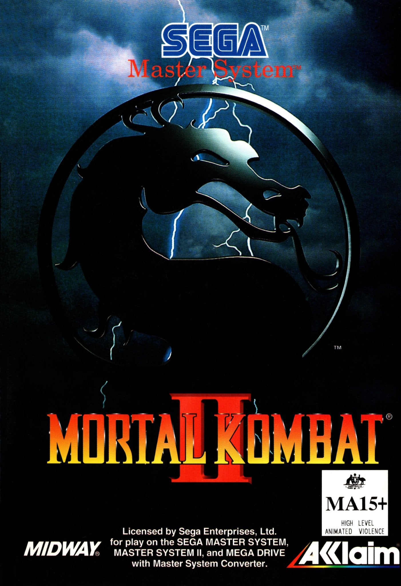 Mortal Kombat II - Master System - Super Retro - Master System