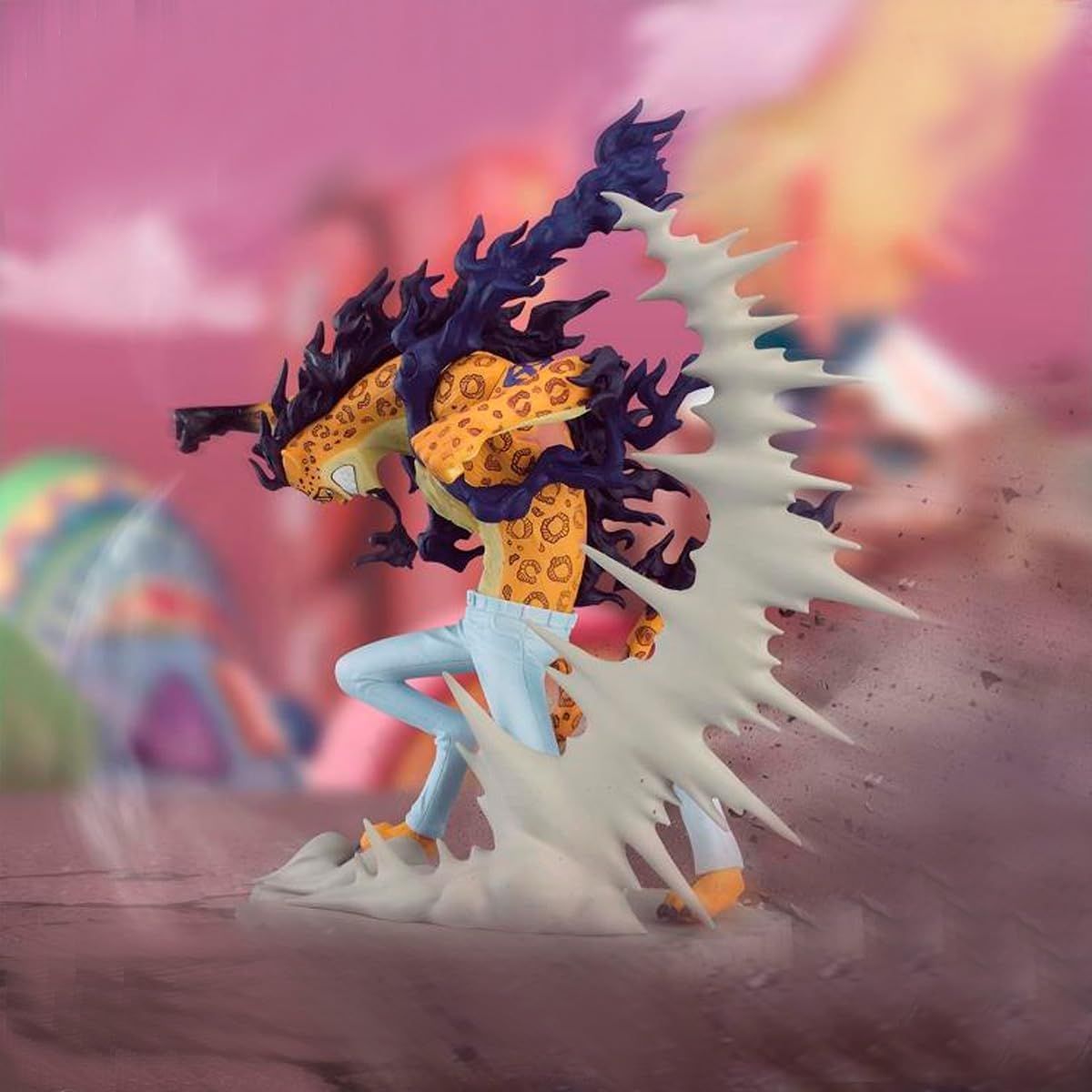 One Piece Senkozekkei Rob Lucci Leopard Form - Super Retro - Figures