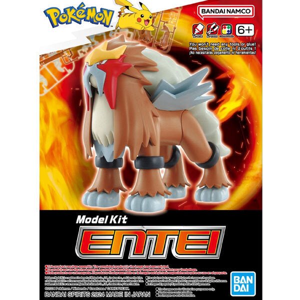 Pokemon Model Kit - Entei - Super Retro - Figures