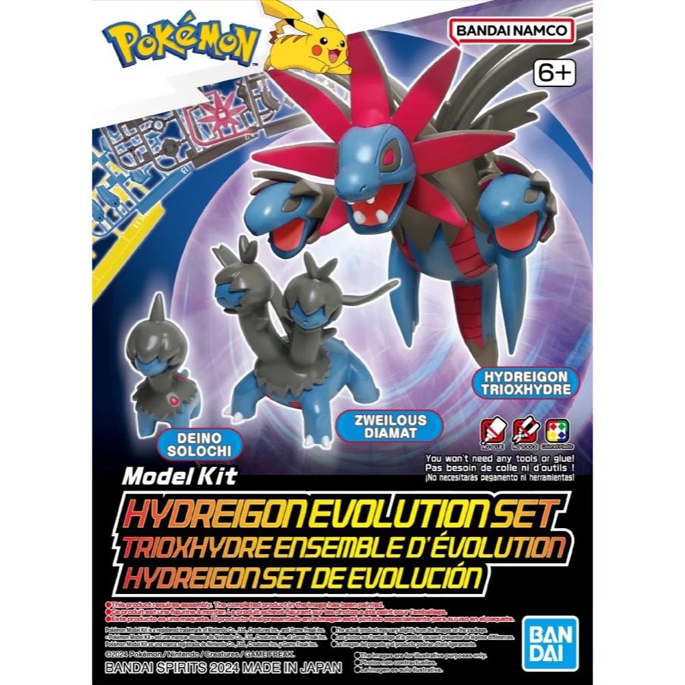 Pokemon Model Kit - Hydreigon Evolution Set - Super Retro - Figures