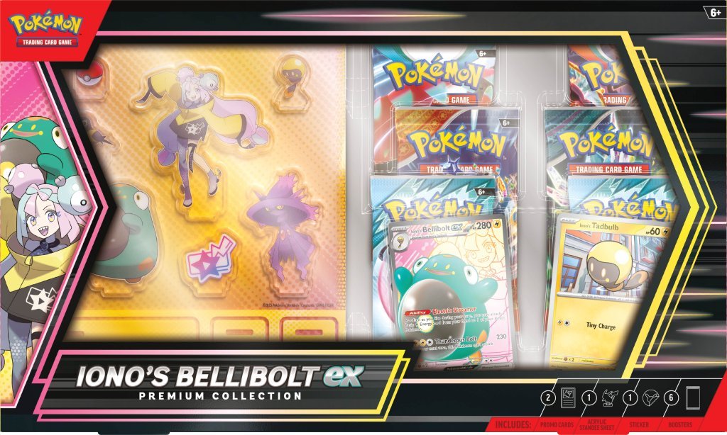 Pokemon TCG - Iono's Bellibolt ex Premium Collection - Super Retro ...