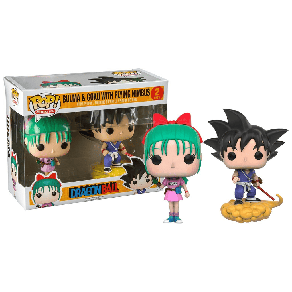 Pop! Vinyl Bulma & Goku With Flying Nimbus - Super Retro - Pop Vinyl