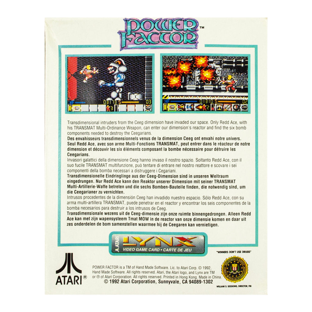 Power Factor - Atari Lynx - Super Retro - Atari Lynx