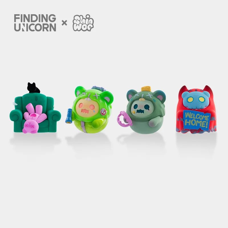 ShinWoo Ghost Bear House Series Blind Box - Super Retro - Figures