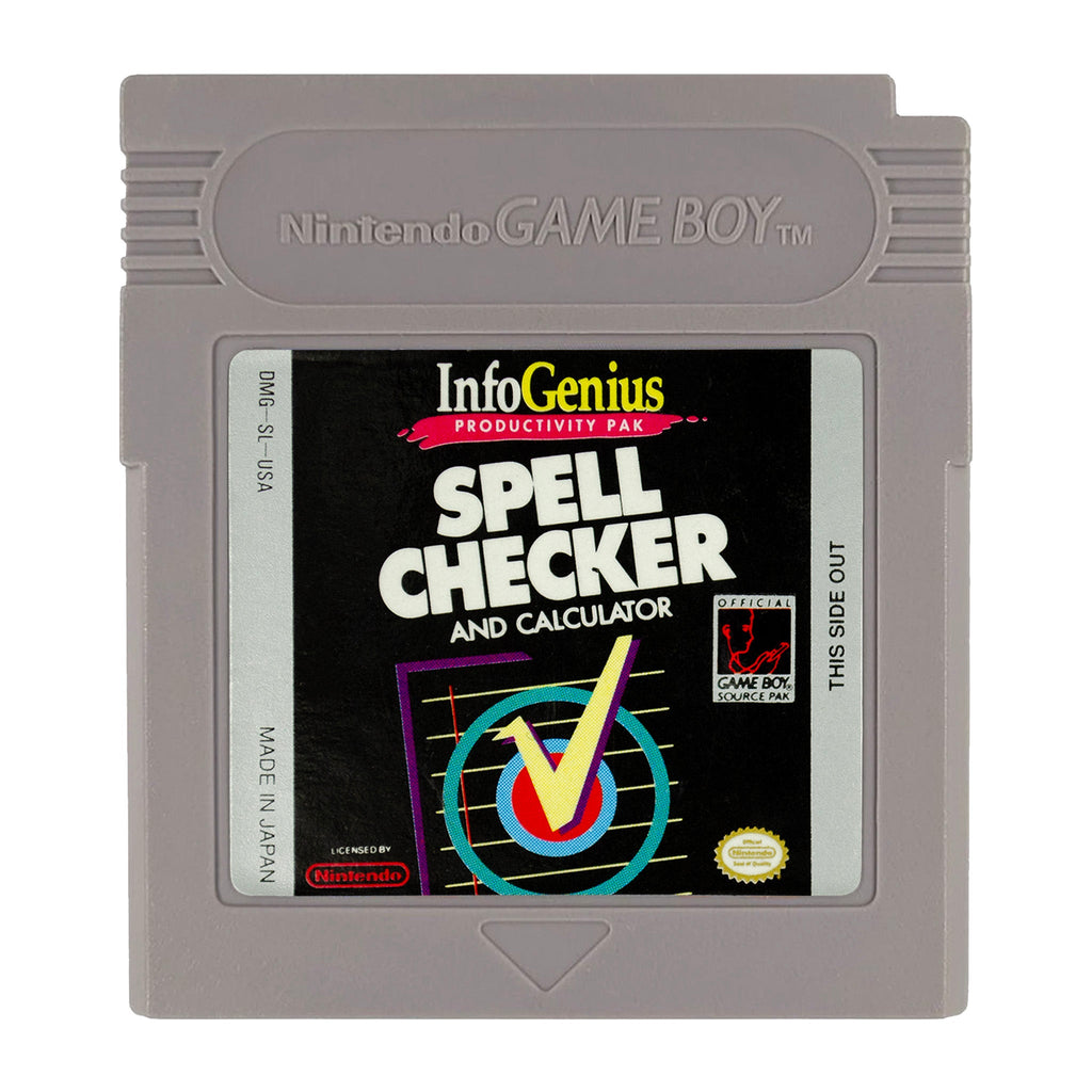 Spell Checker and Calculator - Game Boy - Super Retro - Game Boy