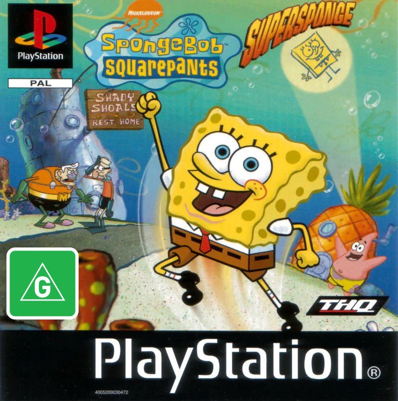 SpongeBob SquarePants Super Sponge - PS1 - Super Retro - Playstation 1