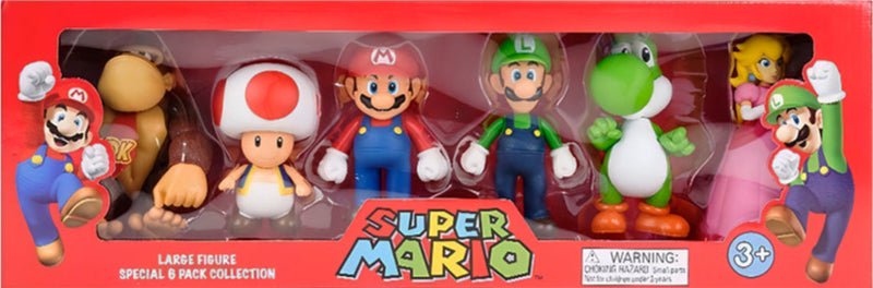 Super Mario Large Figure: Special 6 Pack Collection - Super Retro ...
