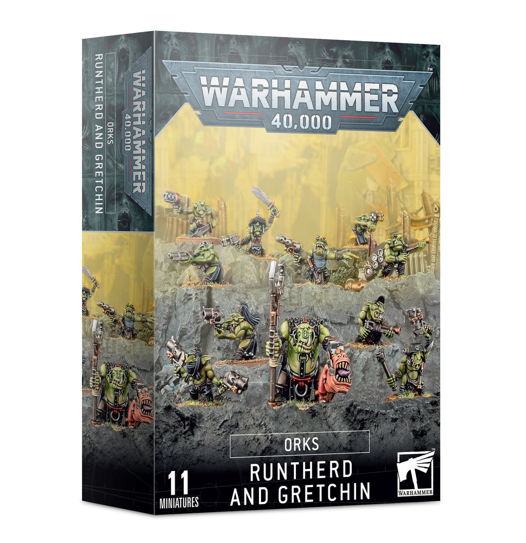 Warhammer 40,000: Orks Runtherd and Gretchin - Super Retro - Warhammer