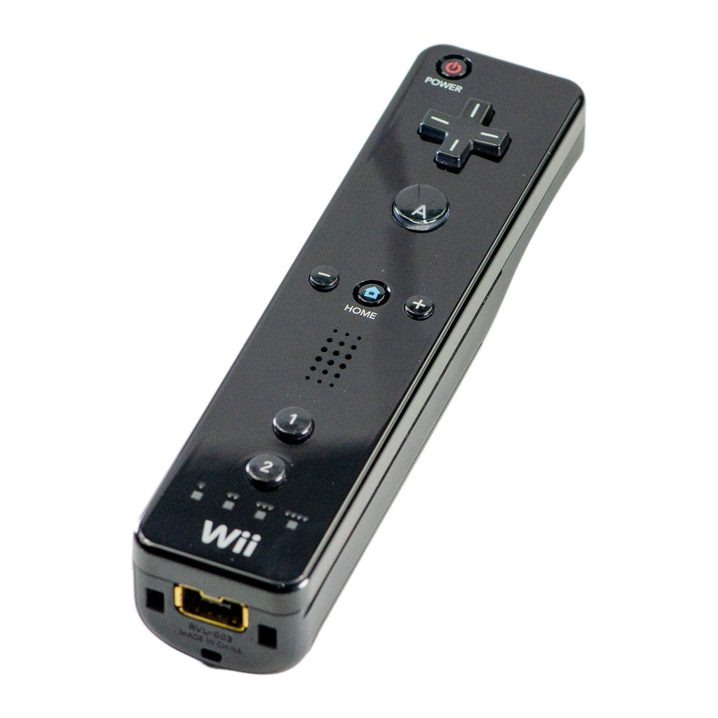 Controller - Wii Remote (Black) - Super Retro - Wii