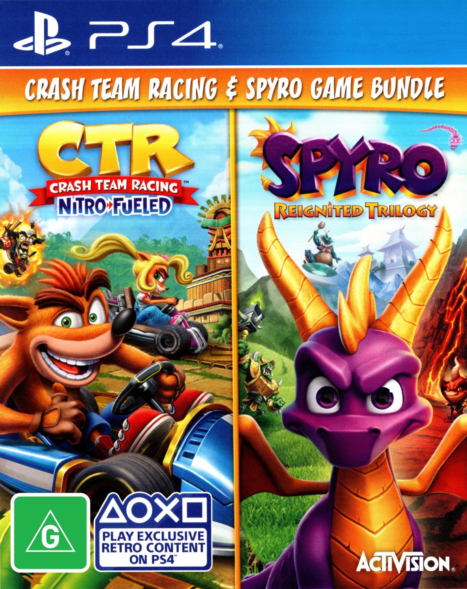Crash Team Racing: Nitro Fueled + Spyro Reignited Trilogy - PS4 - Super ...