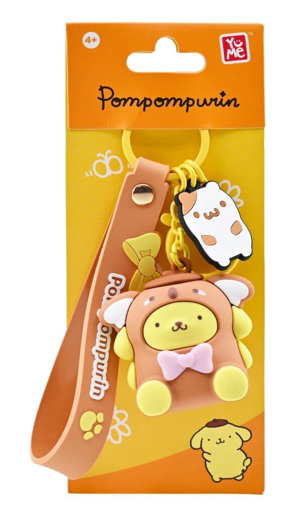 Hello Kitty - Keychain with hand strap - Animal (Pompompurin) - Super ...