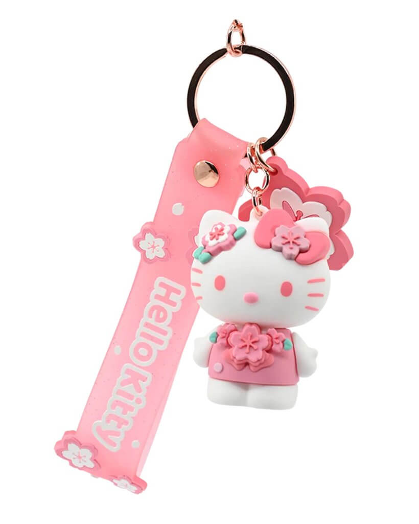 Hello Kitty - Keychain with hand strap - Sakura (Hello Kitty) - Super ...