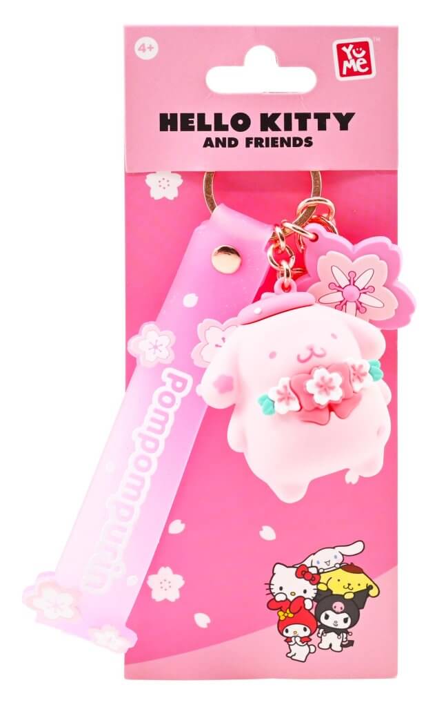 Hello Kitty - Keychain with hand strap - Sakura (Pompompurin) - Super ...