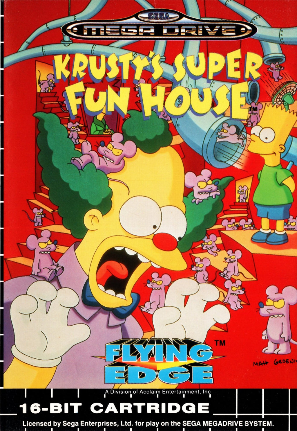 Krusty's Super Fun House - Mega Drive - Super Retro - Mega Drive