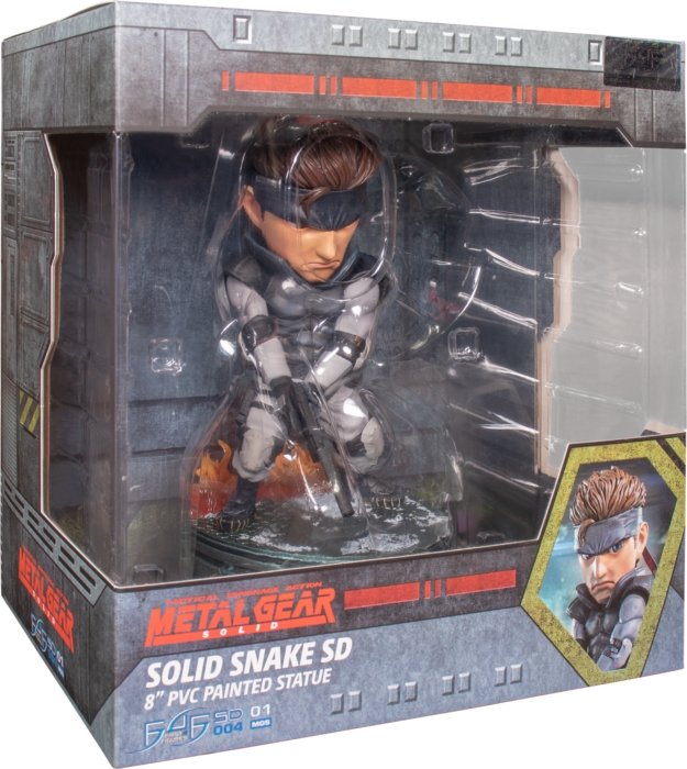 Metal Gear Solid - Solid Snake 8" PVC Statue - Super Retro - Figures