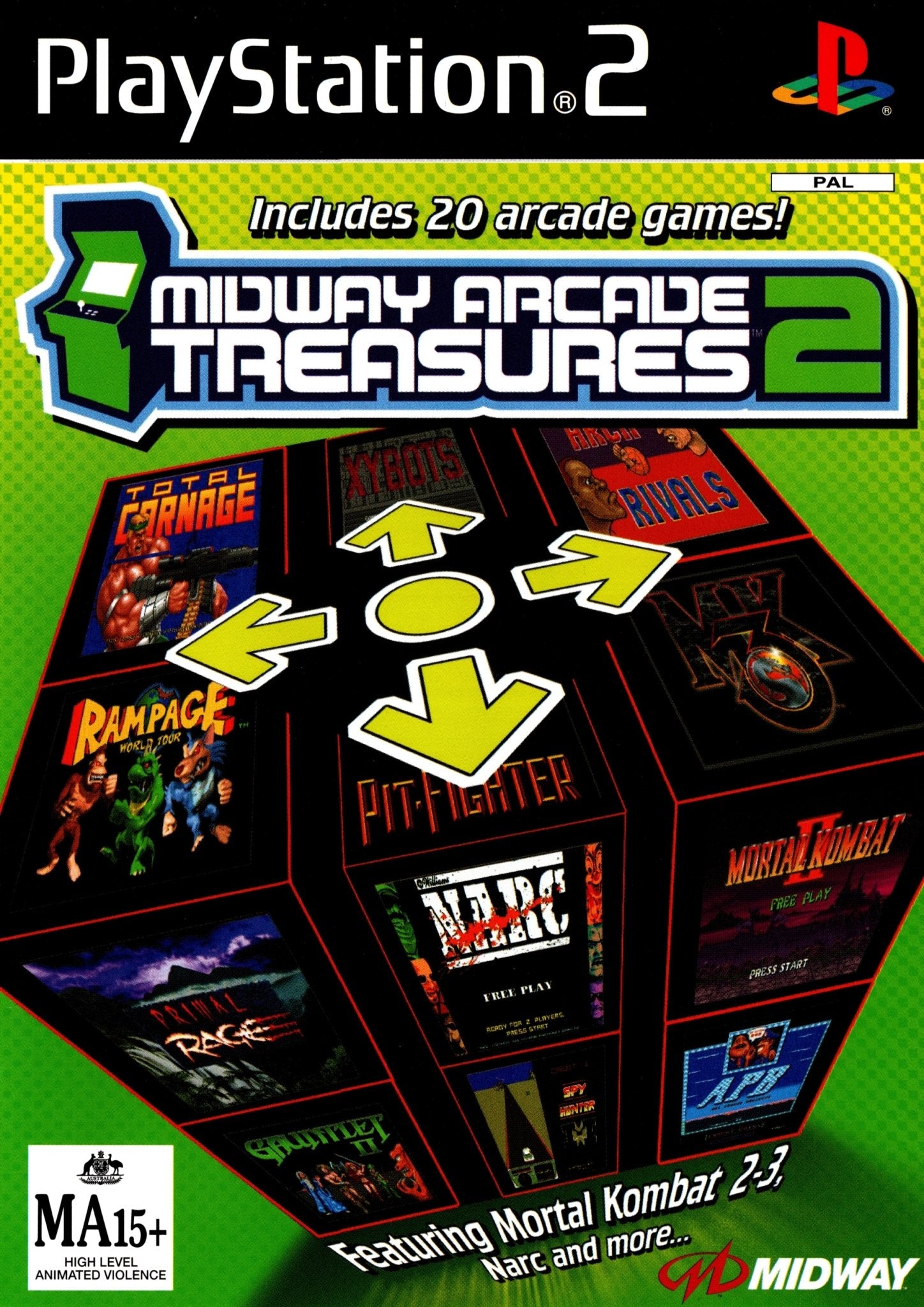 Midway Arcade Treasures 2 - PS2 - Super Retro - Playstation 2