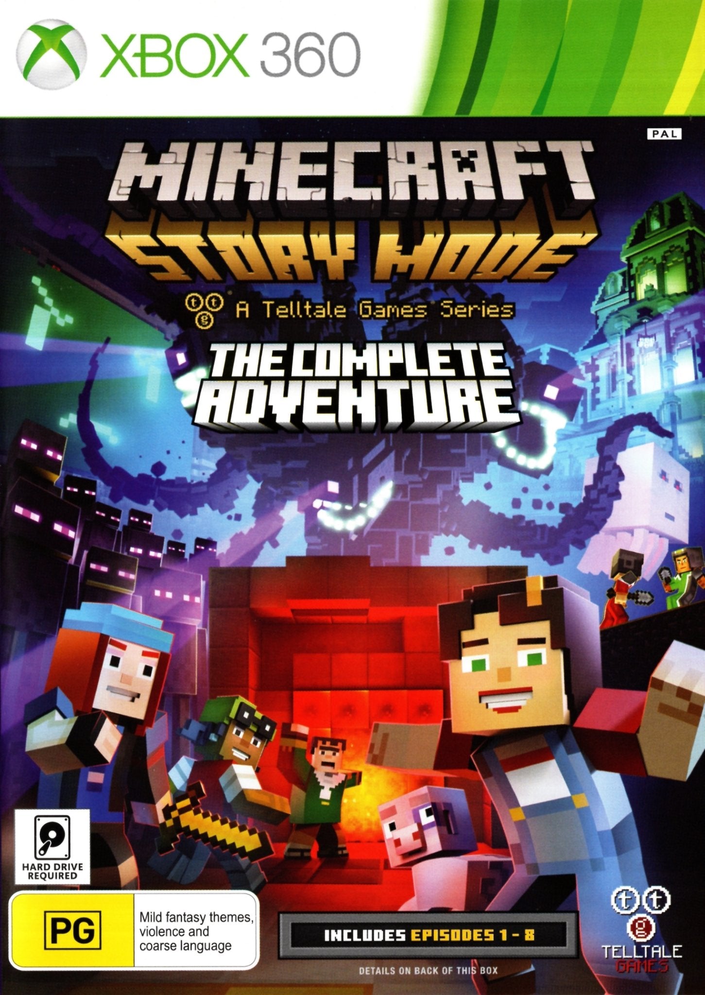 Minecraft Story Mode: The Complete Adventure - Xbox 360 - Super Retro ...
