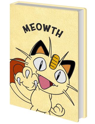Notebook - Meowth Plush A5 - Super Retro - Merchandise