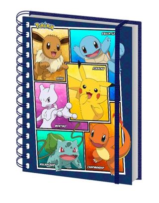 Notebook - Pokemon Panels A5 - Super Retro - Merchandise
