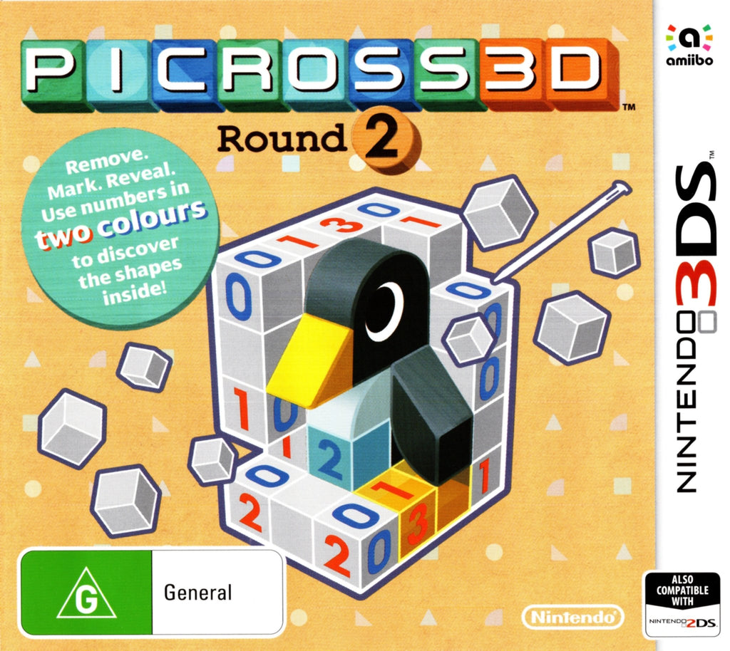Picross 3D Round 2 - 3DS - Super Retro - Nintendo 3DS