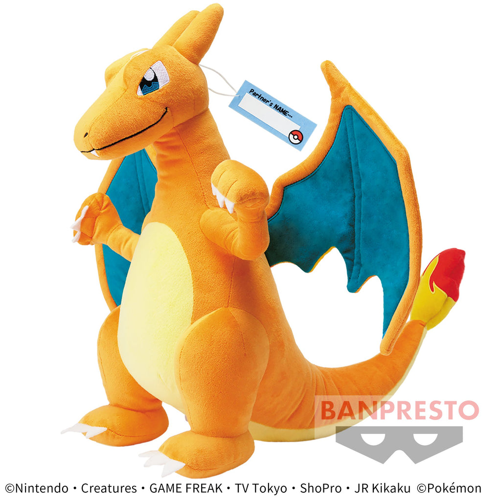Pokemon Hello Partner Charizard Big Plush - Super Retro - Merchandise