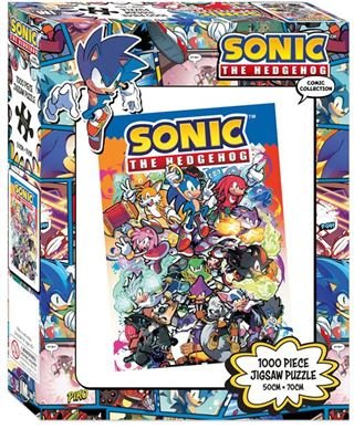 Puzzle - Sonic the Hedgehog Comic Characters 1000 Pieces - Super Retro ...