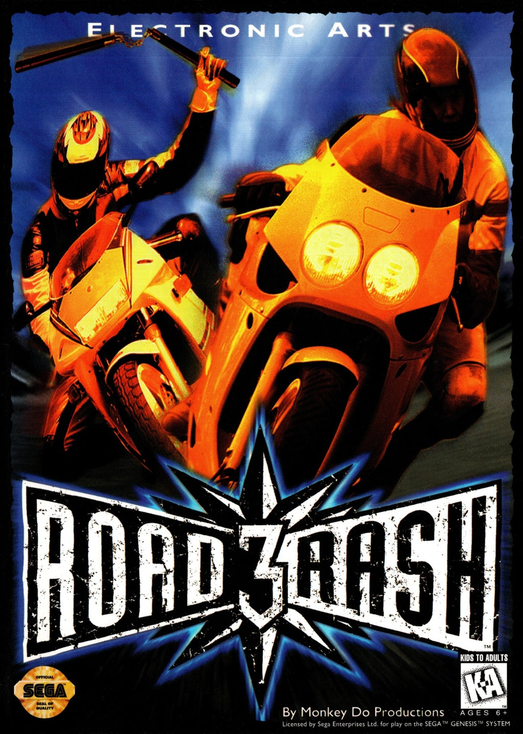 Road Rash 3 - Super Retro - Mega Drive