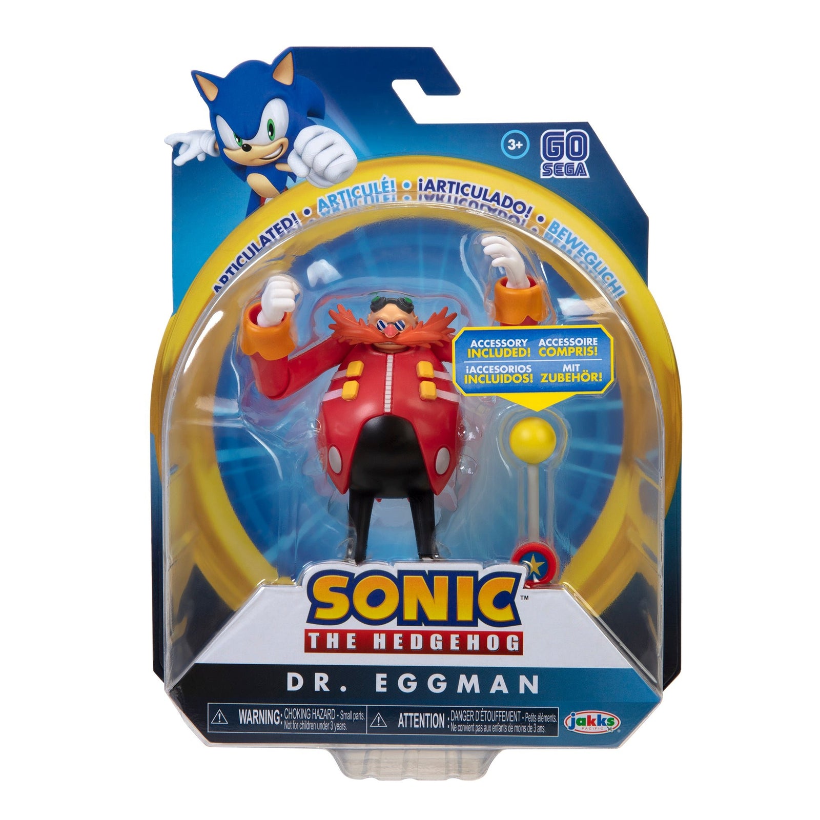 Sonic the Hedgehog 4” Figure - Dr. Eggman - Super Retro - Merchandise
