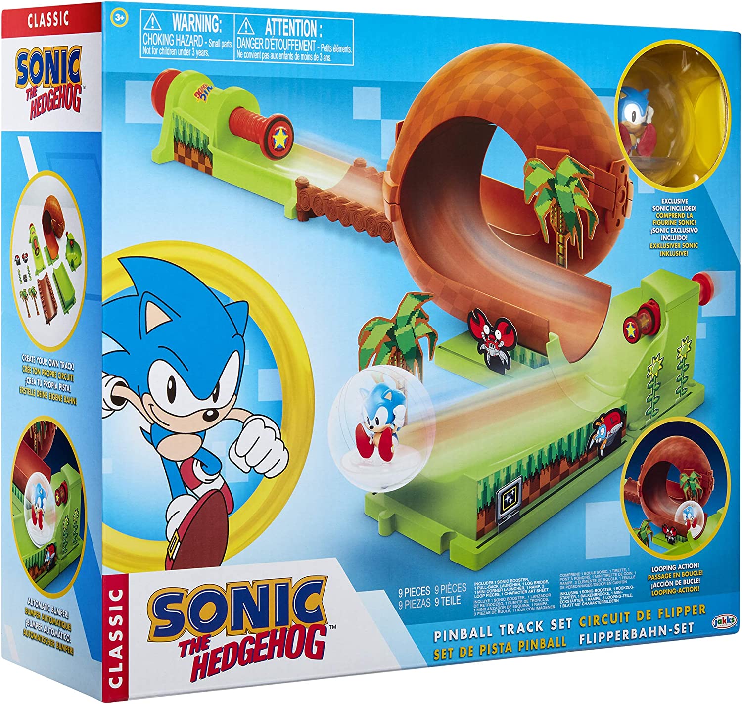 Sonic the Hedgehog Pinball Playset - Super Retro - Merchandise