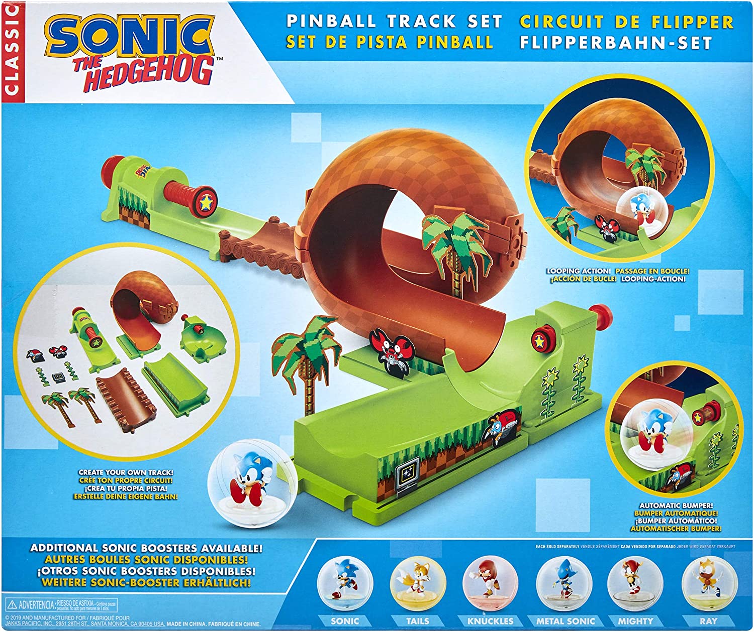 Sonic the Hedgehog Pinball Playset - Super Retro - Merchandise