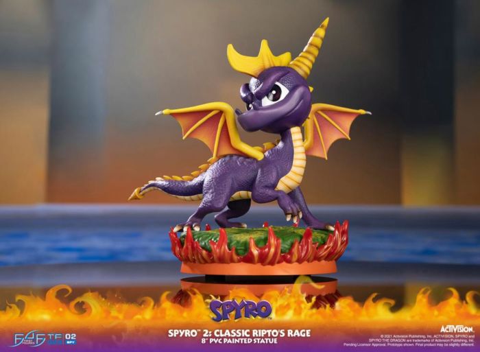 Spyro 2 - Classic Ripto's Rage 8" PVC Statue - Super Retro - Figures