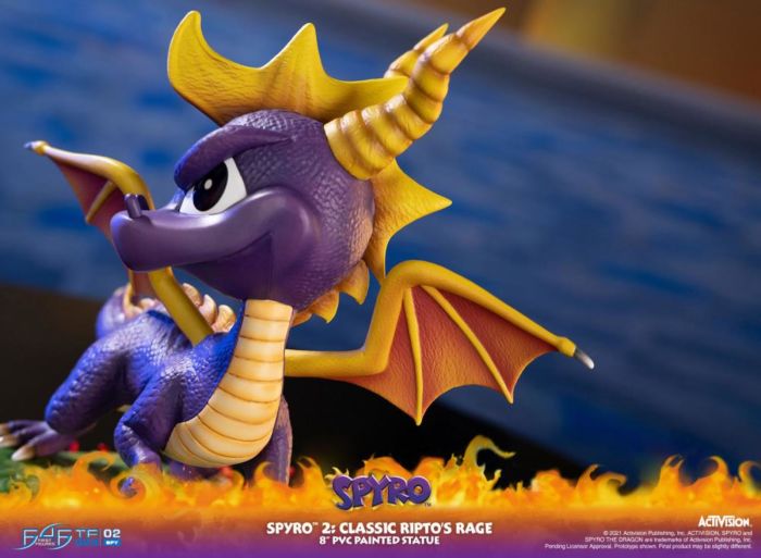 Spyro 2 - Classic Ripto's Rage 8" PVC Statue - Super Retro - Figures