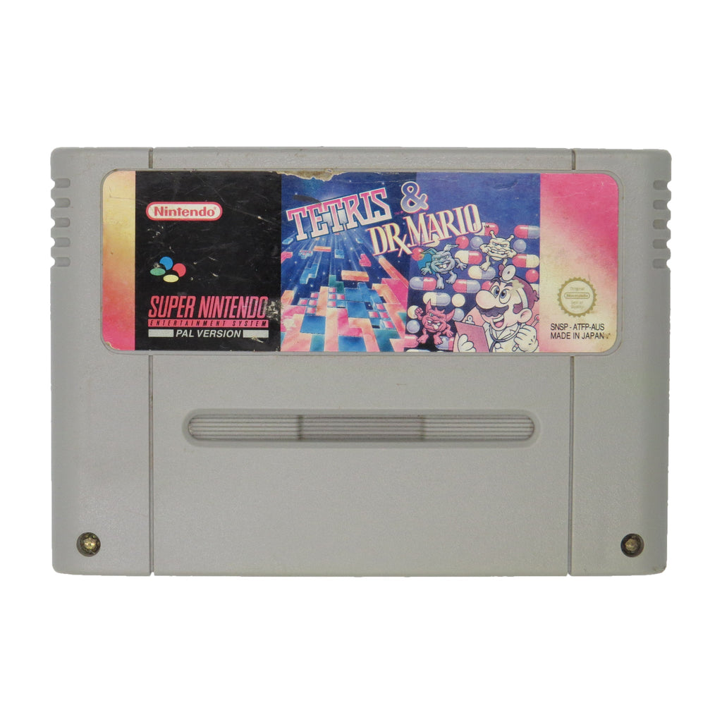 Tetris & Dr Mario - SNES - Super Retro - Super Nintendo